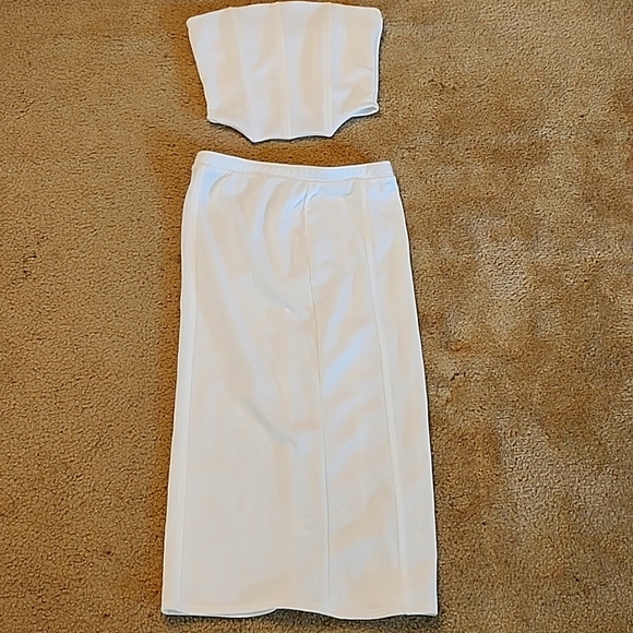 Fashion Nova | Other | Off White Top And Skirt Set | Poshmark